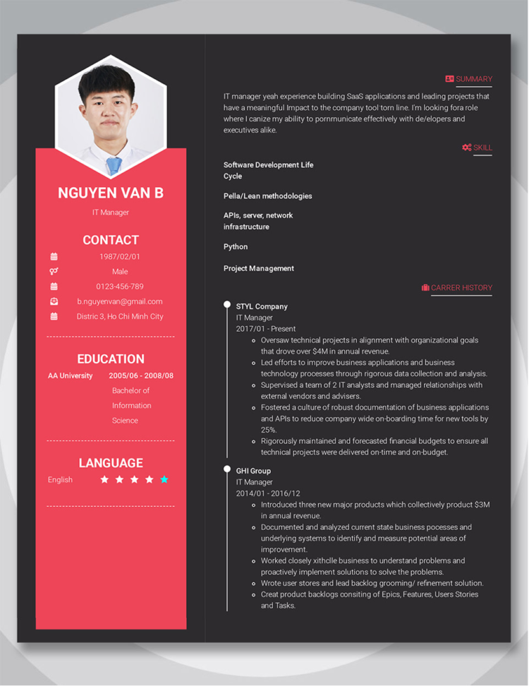 10+ mẫu CV xin việc đẹp và độc quyền từ ứng dụng Job3s