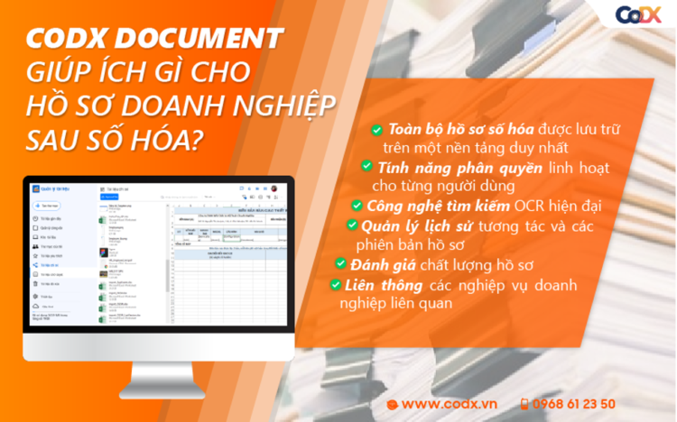 CoDX Document - Giải pháp sắp xếp hồ sơ văn phòng khoa học - hiệu quả